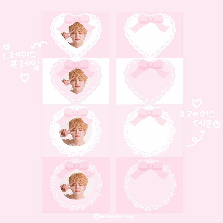 Momoring | Lace Deco/Lace Frame sticker : Lovticker