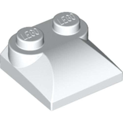 레고부품 White Slope, Curved 2 x 2 x 2/3 with Two Studs and Curved Sides ...