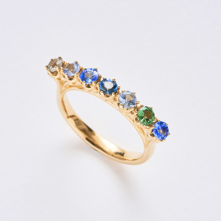 멀티컬러 사파이어 링 : 릴리케이 : lilyk