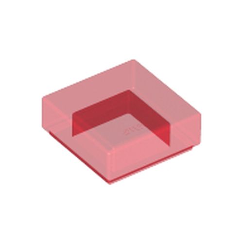 레고부품 Trans-Red Tile 1 x 1 with Groove (3070b) : 오!브릭 - 레고부품 쇼핑몰
