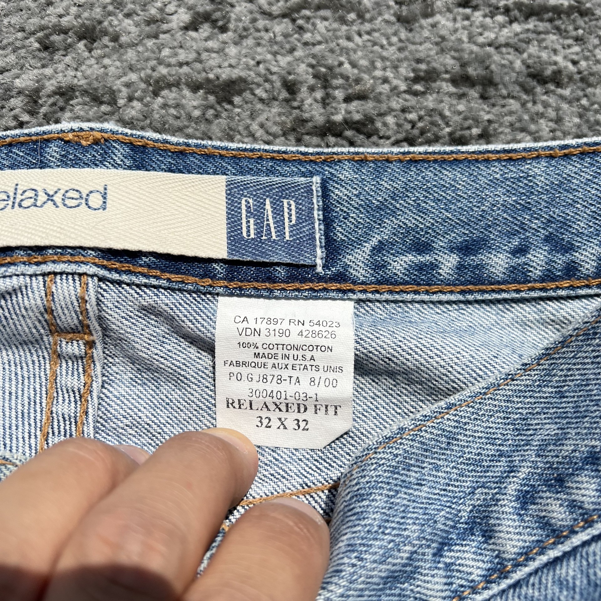 90s gap light blue jeans (made in usa) : soberseoul