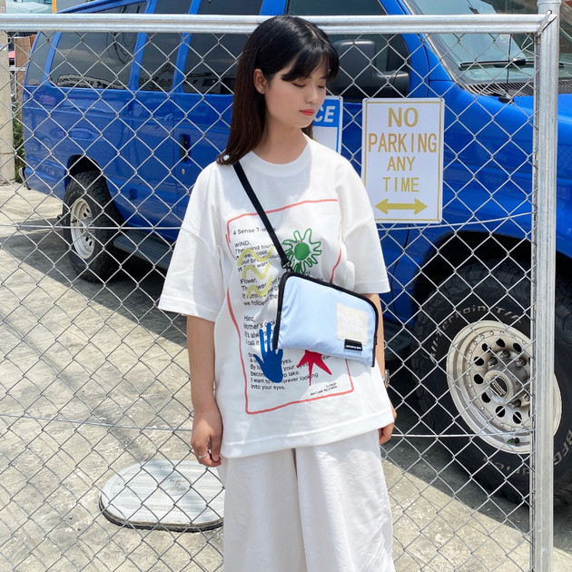 DAMP 4 SENSE OVERSIZED TEE 화이트 :) : 모티브-이펙트