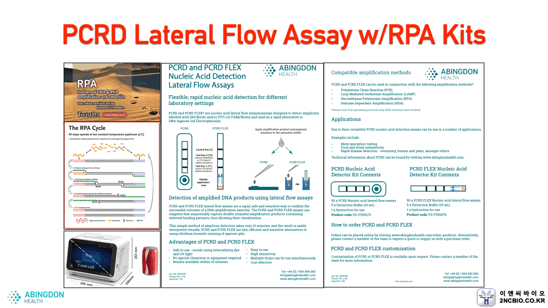 PCRD & PCRD FLEX Rapid Nucleic Acid Detection(LFA) Using RPA kits ...