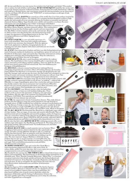 [British Article Showcase] iUNIK in July 2022 Issue of Vogue British ...