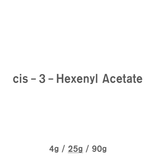 cis-3-Hexenyl Acetate : SHUAFㅣ슈아프 공식 홈페이지