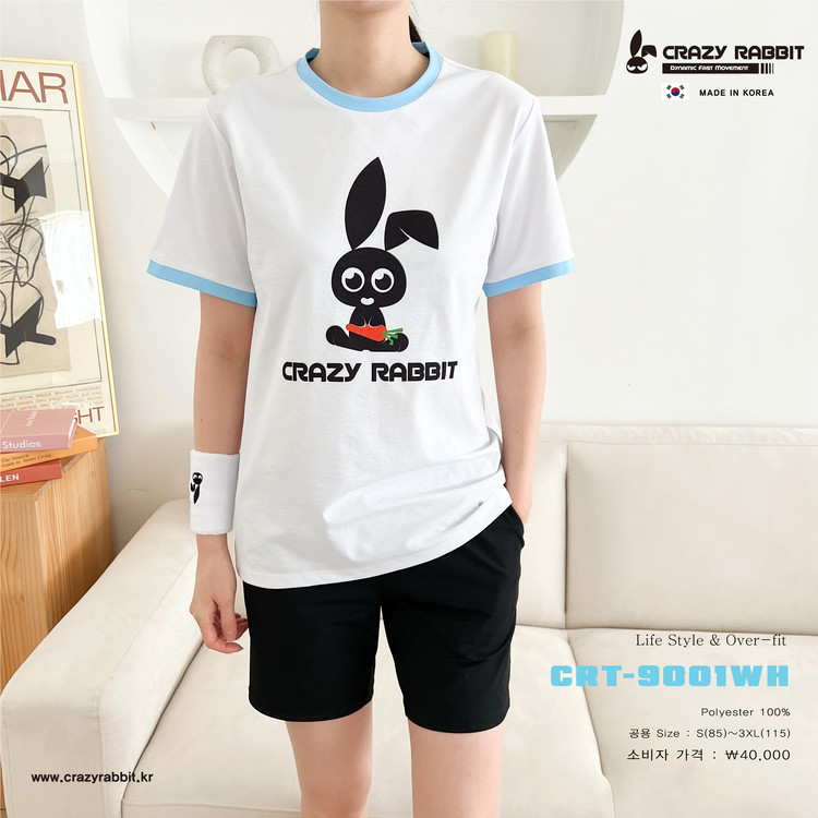 크레이지래빗 라이프스타일 CRT-9001WH 남여공용 : 크레이지래빗