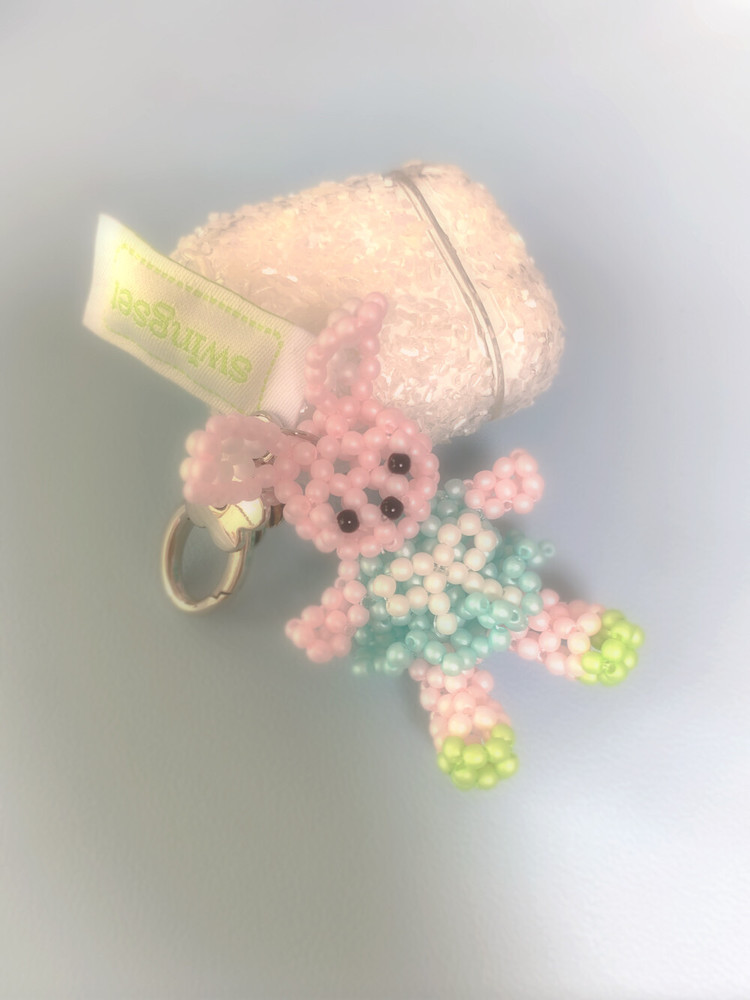 Snuddle Bunny Key Ring (Pink) : 스윙셋(Swingset)