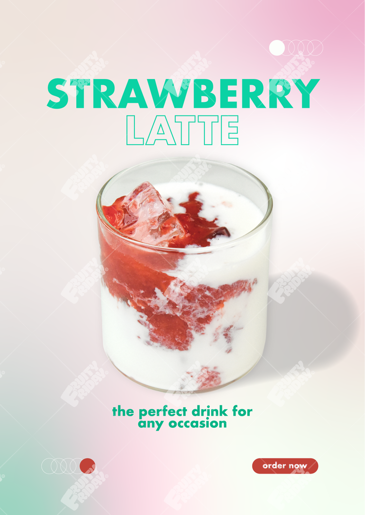 딸기라떼 (A) : 프루티 프라이데이 Fruity Friday