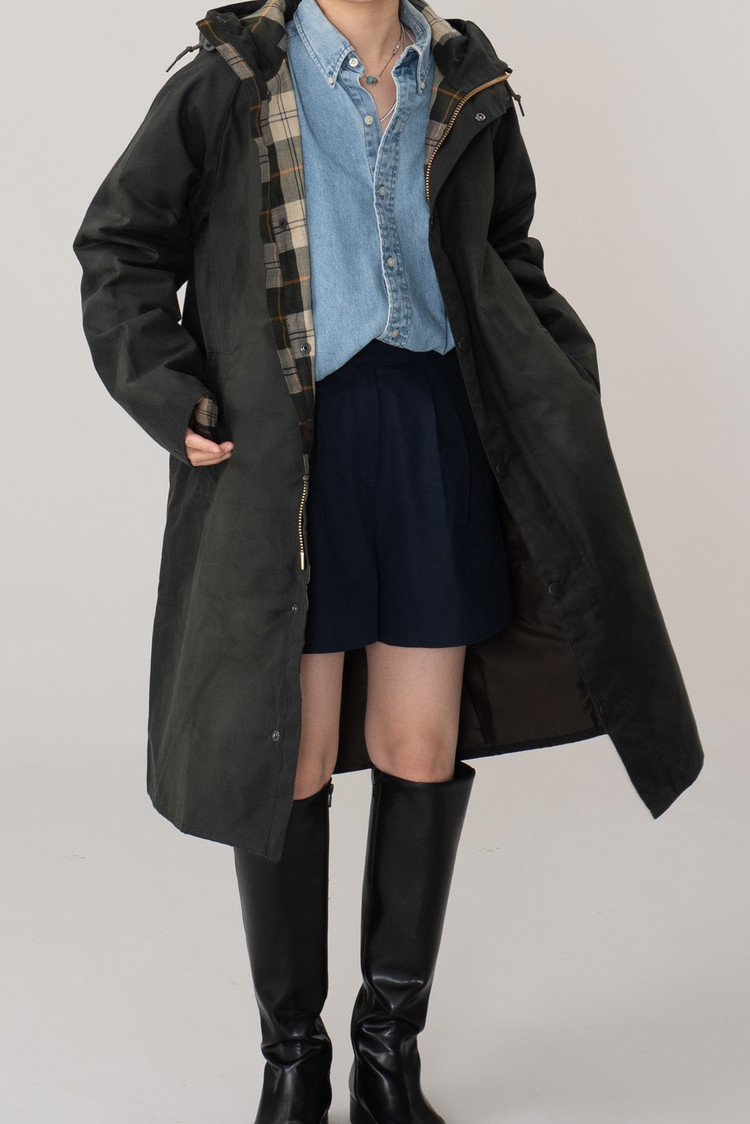 Barbour hood hunting coat : 하이노블