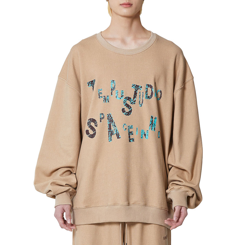 BASIC LOGO HALF PANTS [BROWN] : 템푸스 스튜디오 tempusstudio