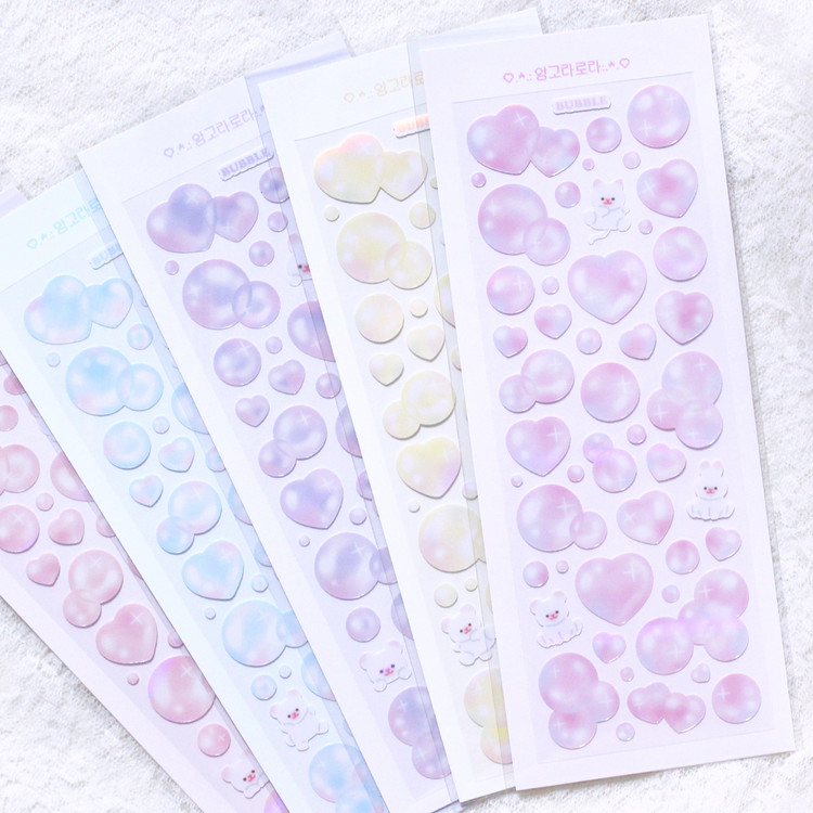 Angora Lora | Bubble bubble sticker (5types) : Lovticker