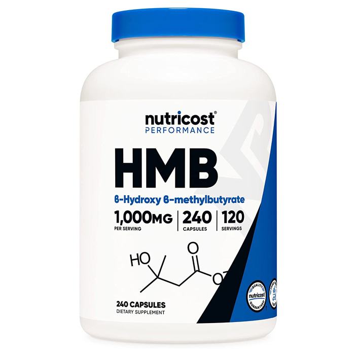뉴트리코스트 HMB 1000mg, 240캡슐 / Nutricost HMB (Beta-Hydroxy Beta ...