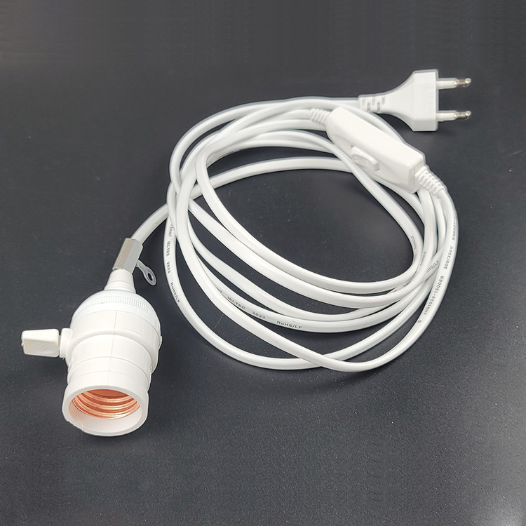 LED 식물등 전구소켓 E26 전구 키소켓 중간스위치 코드선 2M 3M 백색