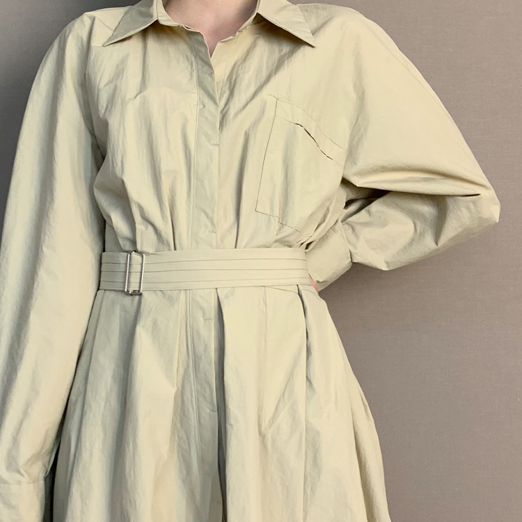 [Made simple] windbreaker shirt dress (MSPQ2OP02) : 파슨스 Parsons