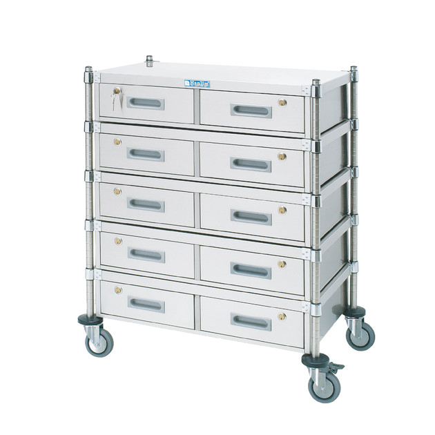 SUS Drawer Cart┃HL-SDC10D : |주|한림의료기