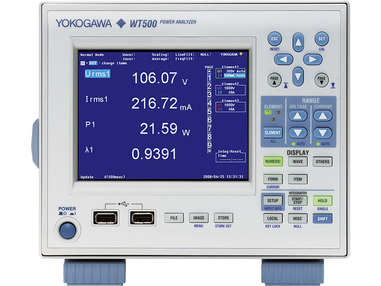 YOKOGAWA WT500 Mid-Range Power Analyzer : HLsolution