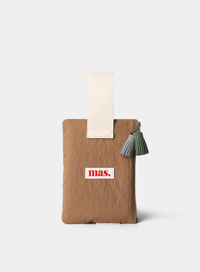 Strap pouch _ Solid brown : Masmarulez [마스마룰즈]