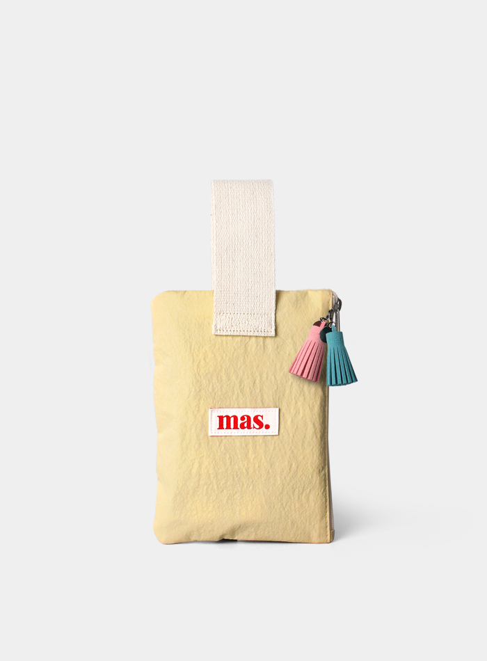 Strap pouch _ Solid light yellow : Masmarulez [마스마룰즈]