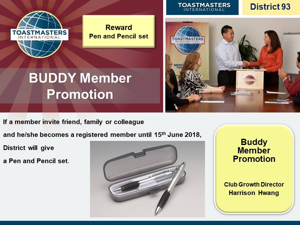Buddy Club and Member Promotion : Bulletin Board