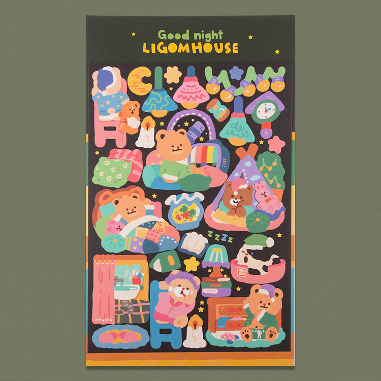 Khakiz_ | Good night Ligom house seal sticker : Lovticker