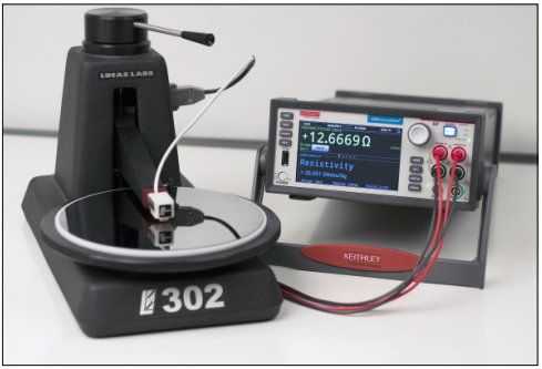 2450 SourceMeter SMU 계측기를 사용한 저항률 측정 및 4-포인트 프로브 : 텍트로닉스 공식 인증몰