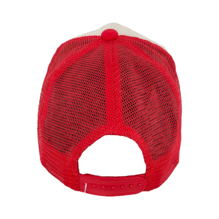 Vintage Typo Mesh Cap Red : Jurm