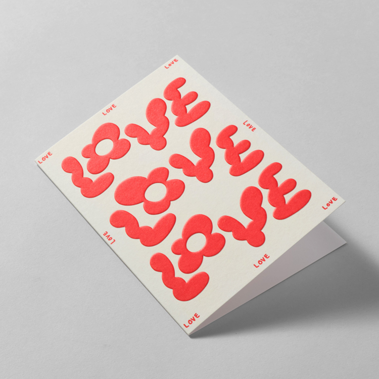 [ Wrap ] Love Love Love_ Card : 블룹 bloop ㅣ 프리미엄 키즈 라이프스타일