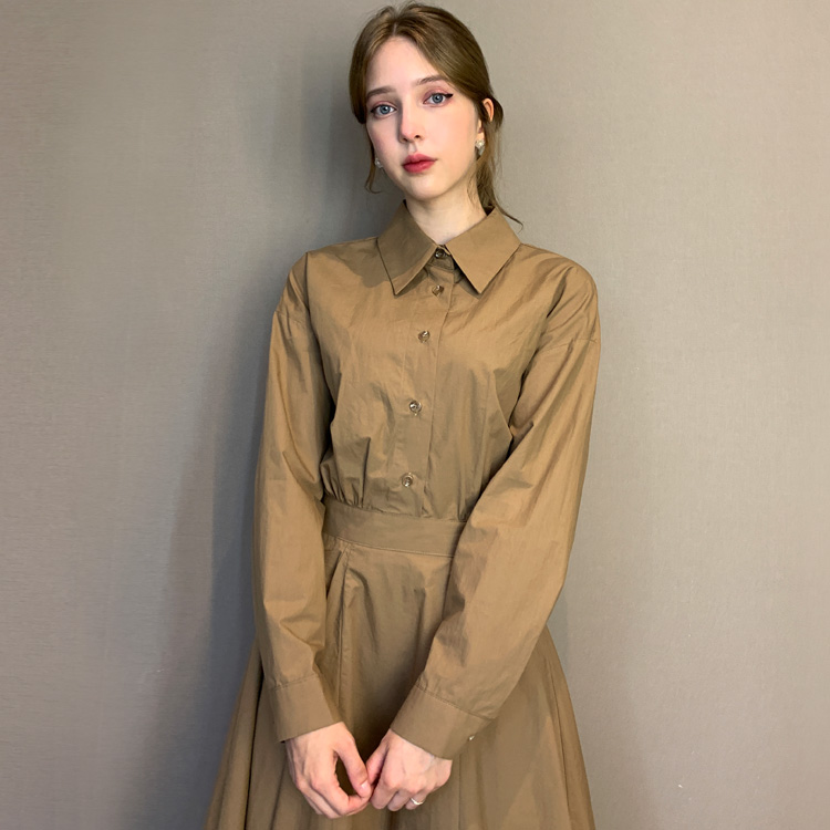 Basic.Flare Shirts Dress (ASSQ9OP01) : 파슨스 Parsons