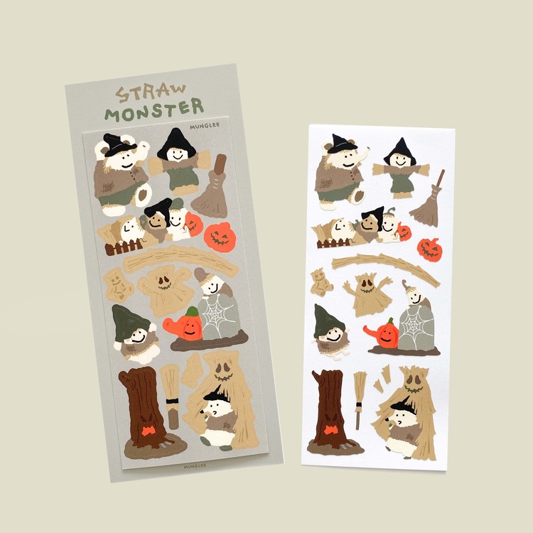 Munglee | Straw Monster sticker : Lovticker