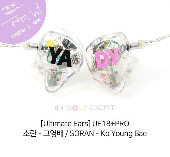 소란(SORAN)_고영배(Ko Young Bae)님의 커스텀인이어 / Ultimate Ears ‘UE18+PRO’ : 사운드캣