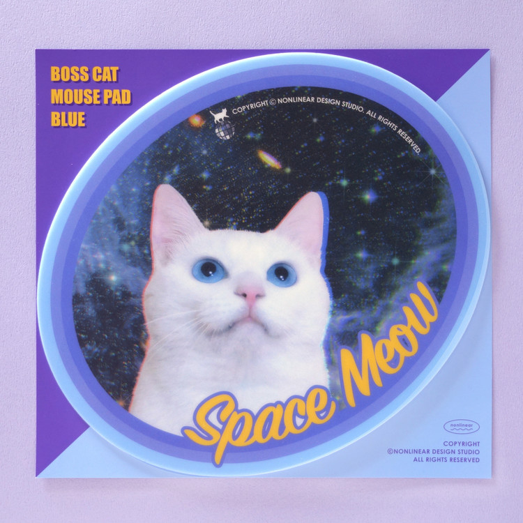 [비선형] Boss Cat Mouse Pad_Blue 마우스패드 : 슈가판타지