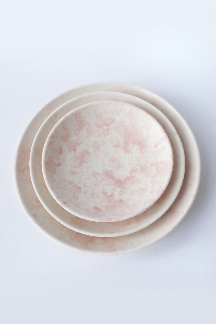 Like a clay) Pink Dropp Plate : supul