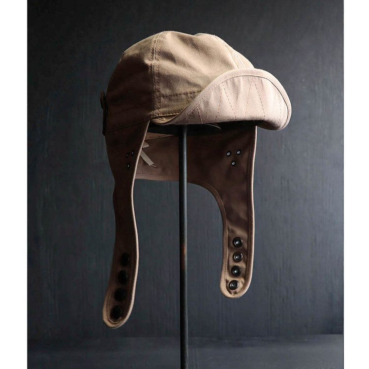 Paraffin Weather Aviator Cap [Sand Beige] : Semi Basement General Store