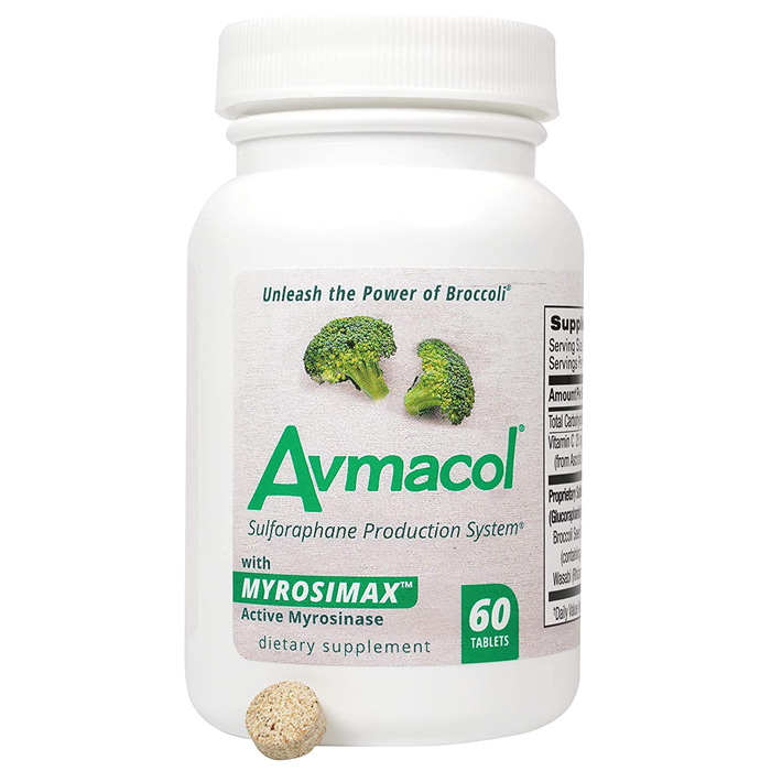 아브마콜, 설포라판 60정 / AVMACOL® (120) Sulforaphane Supplement with Myrosinase ...