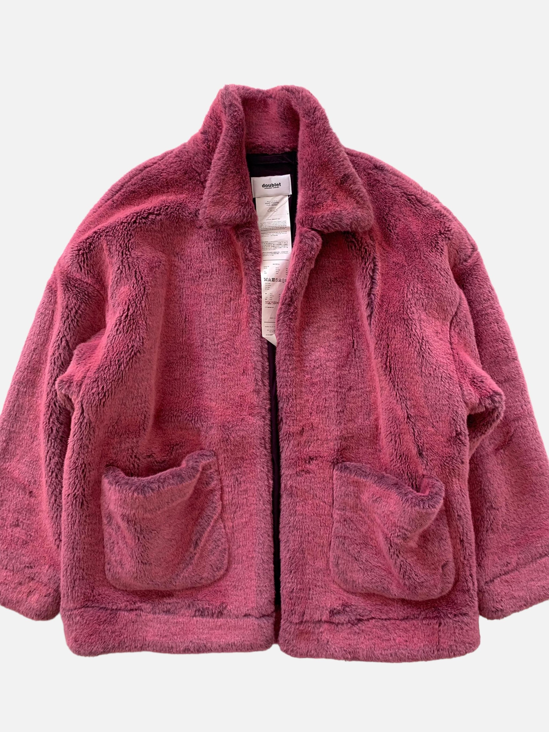 DOUBLET HAND-PAINTED FUR JACKET : TAAU
