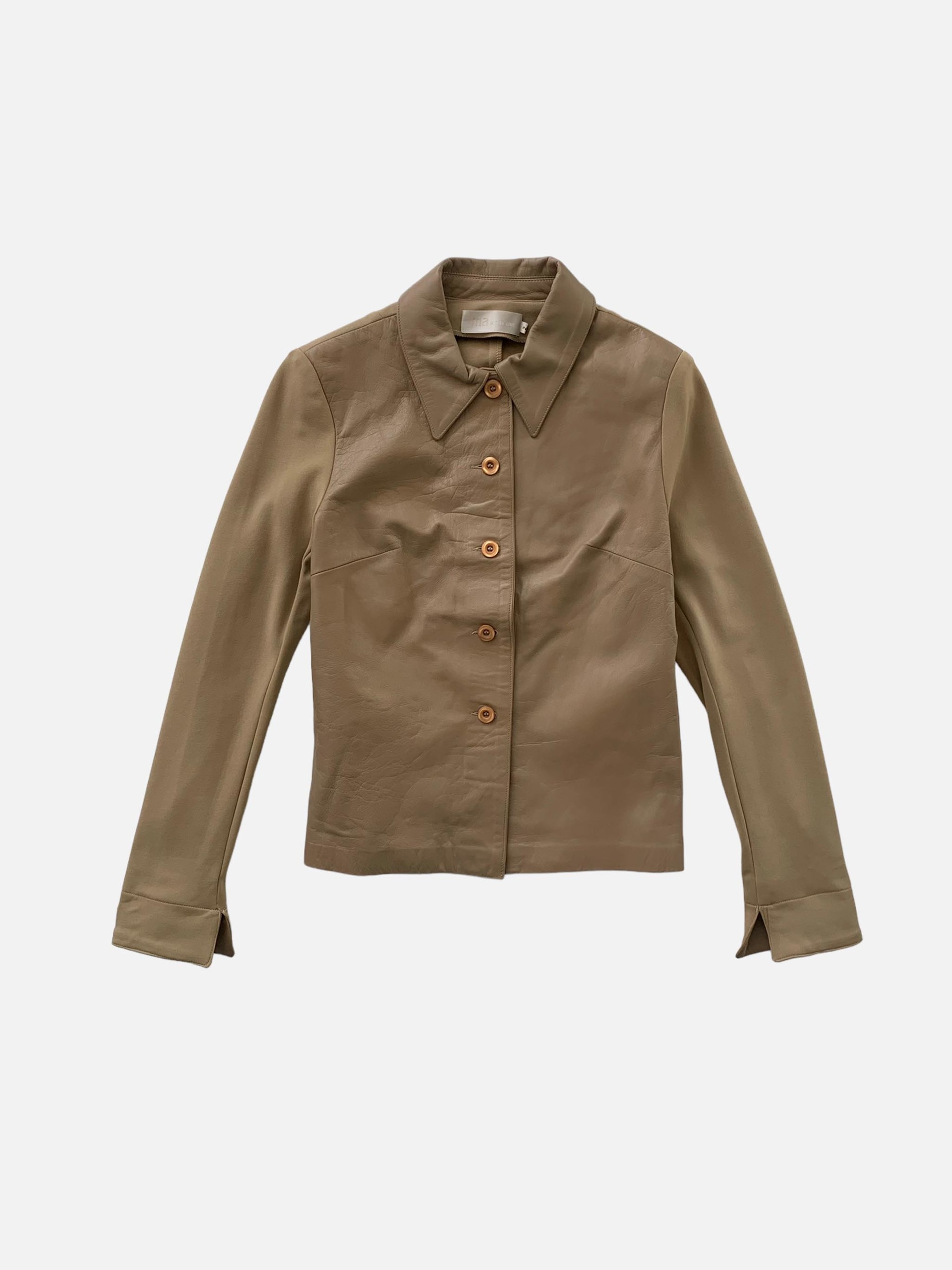 ma* NARACAMICIE leather docking jacket : TAAU