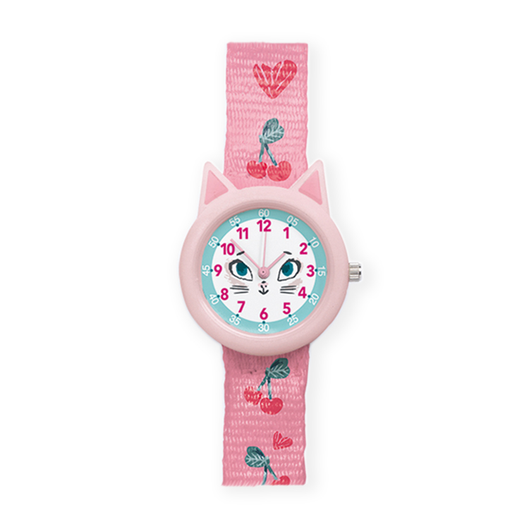 [ Djeco ] Watch_ Pink Cat : 블룹 bloop ㅣ 프리미엄 키즈 라이프스타일