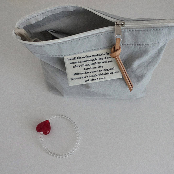 플레인 파우치 - 4 colors : easy.cosy.tidy Fabric Goods milhomil 밀호밀