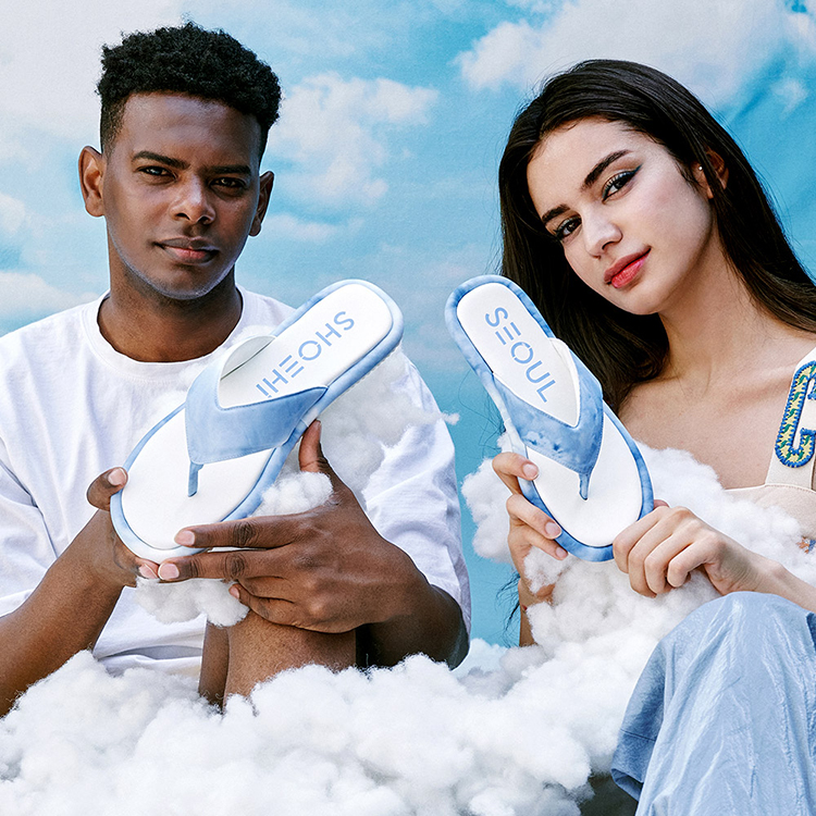 (SHOEHI) WOMAN Nuage Tie-Dye Unisex Sandal_BLUE : wink. - Global B2B platform for select Korean ...