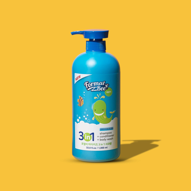 Formal Bee Kids 3in1 Apple Scent 1000ml : Formal Bee KIDS : English
