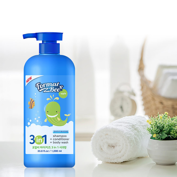 Formal Bee Kids 3in1 Apple Scent 1000ml : Formal Bee KIDS : English
