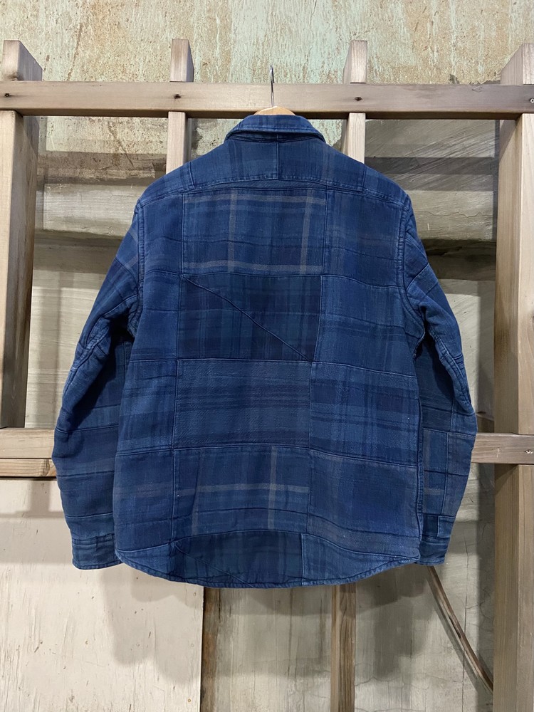 Polo Indigo Patchwork Padded Shirt Jacket (103) : 라이트하우스 스토어