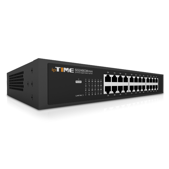 ipTIME 24포트 기가비트 스위칭 허브 SG24BCM-mini : 스튜디오 엘