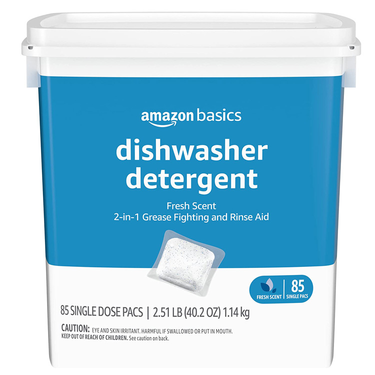 아마존 베이직 식기세척기 세제 85팩 (신선한 향) / Amazon Basics Dishwasher Detergent Pacs, Fresh Scent, 85 Count ...
