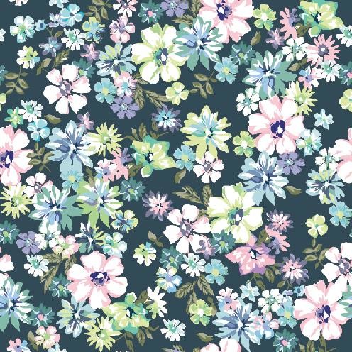 PU PATTERN PRINT COSMOS FLOWER : Stars HTV SeoulㅣPremium Quality Heat ...