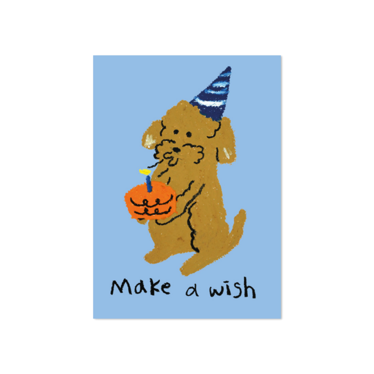 [발구락스튜디오] make a wish 엽서 : paperuler