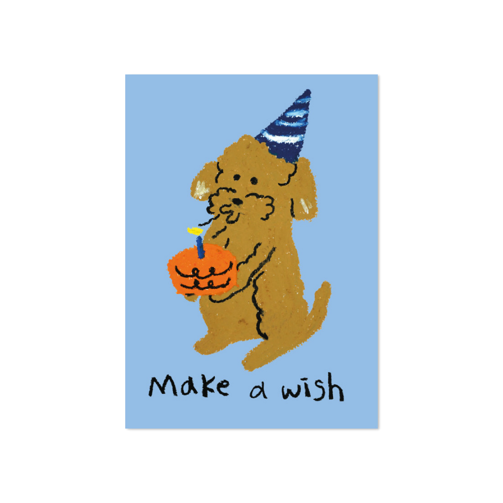 [발구락스튜디오] make a wish 엽서 : paperuler