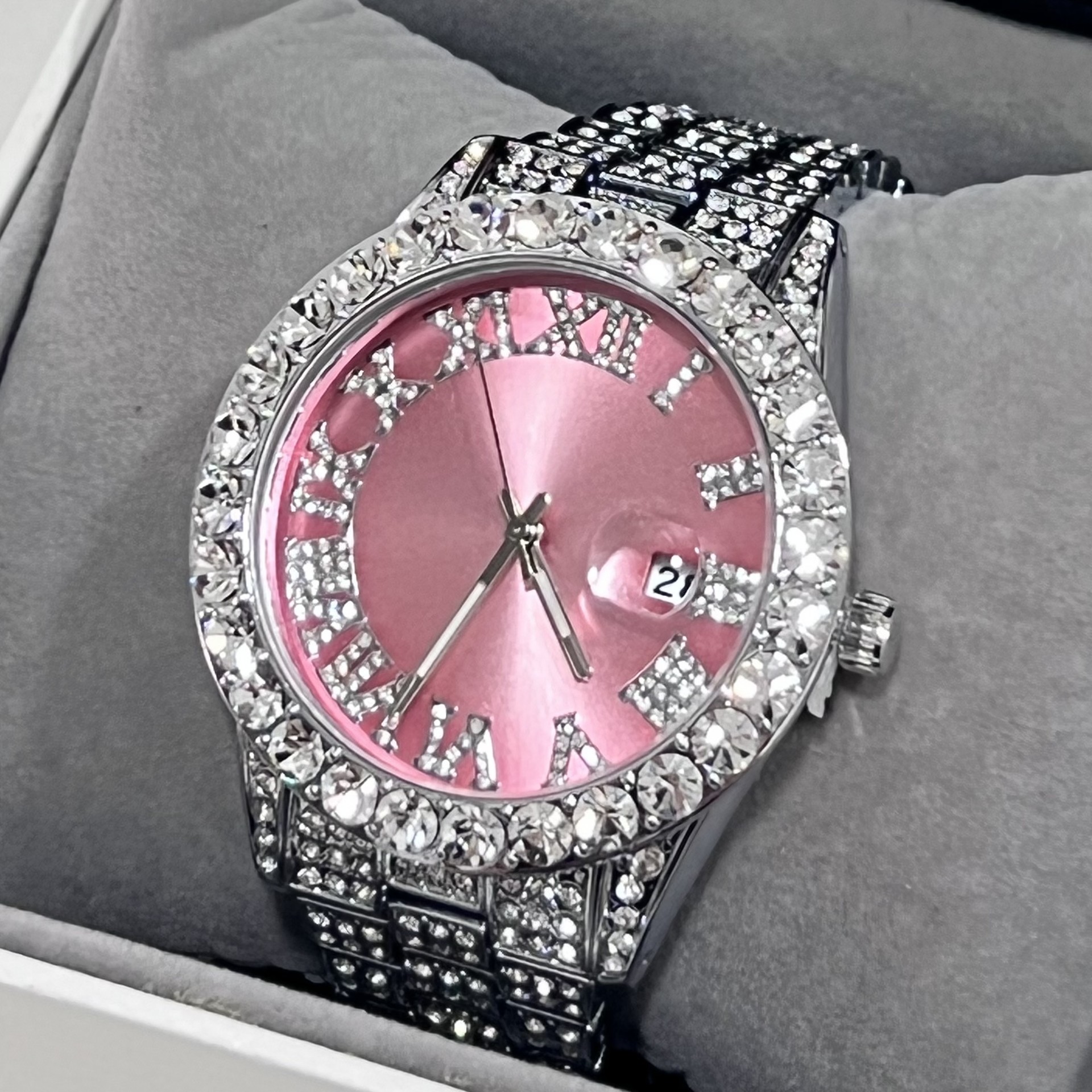 [5컬러] 볼드 큐빅 시계 Bold Cubic Watch : RIESTA-리에스타