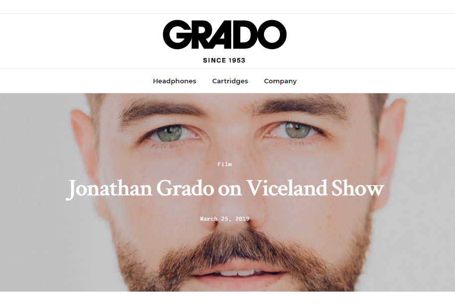 Portrait of Jonathan Grado Film Jonathan Grado on Viceland Show : news