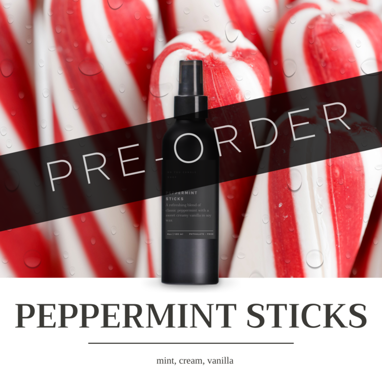 Peppermint Sticks Room Spray : doyoucandle